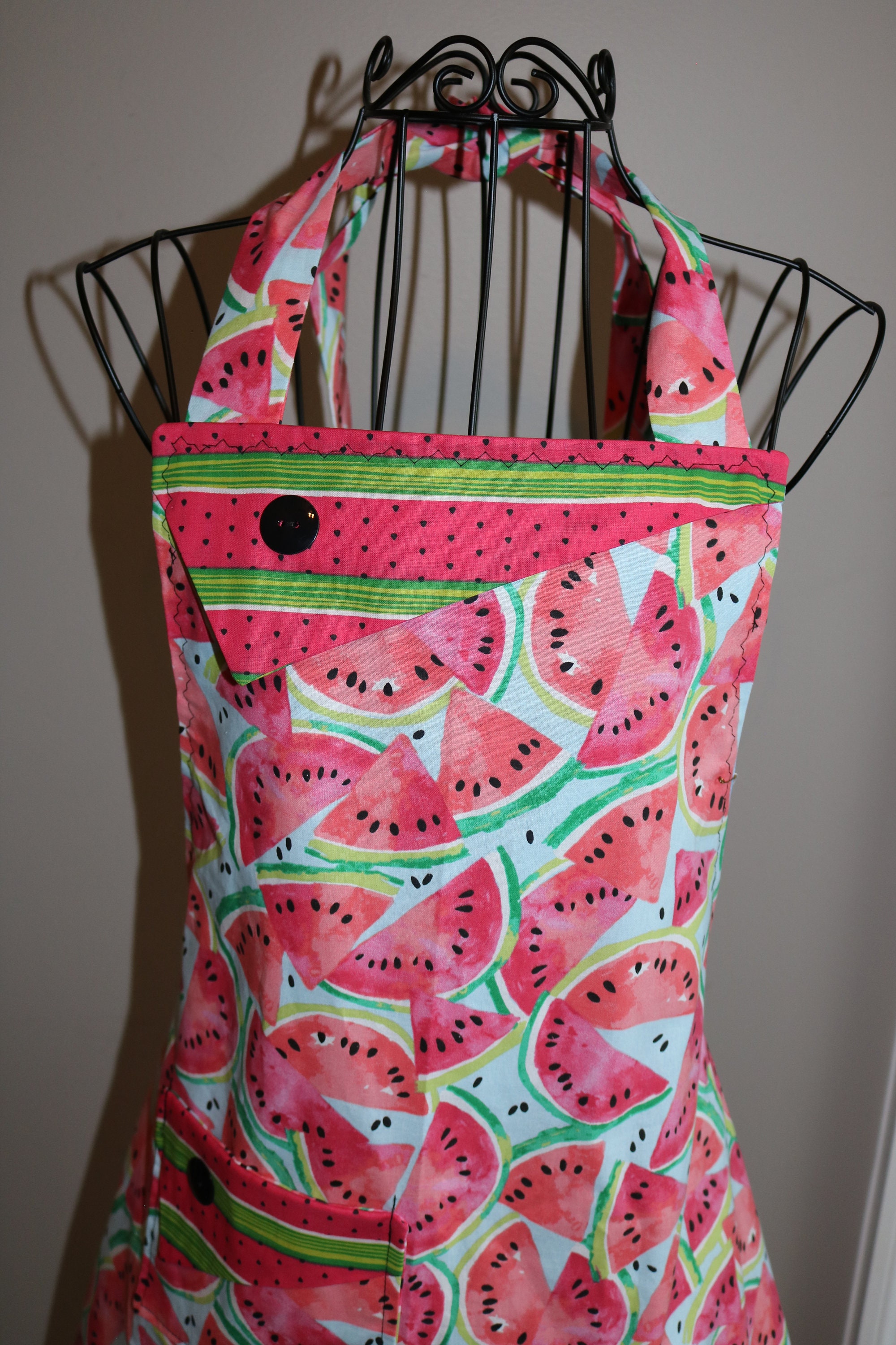 Watermelon - Women's Apron - Pocket -ruffle - Summer - Bbq - Party - Etsy