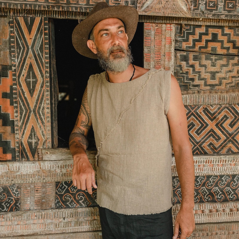 Tribal Sleeveless Men - Etsy