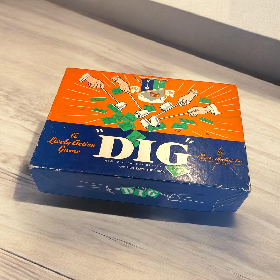Vintage DIG Game by Parker Brothers - 1940's Party Game - Etsy