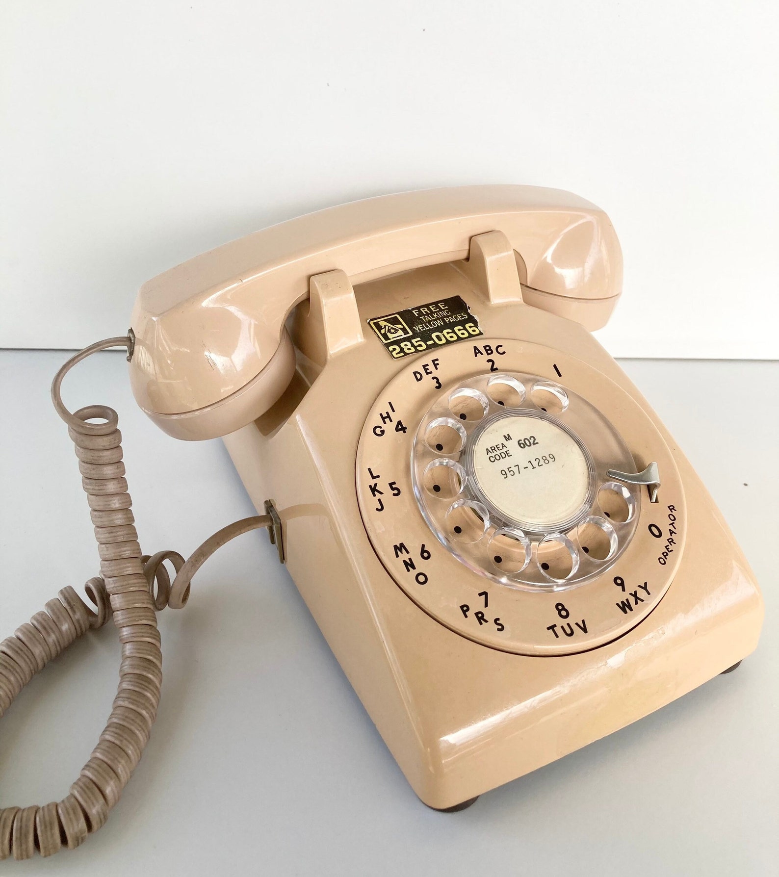 Vintage Rotary Dial Desk Telephone Bell System Western - Etsy