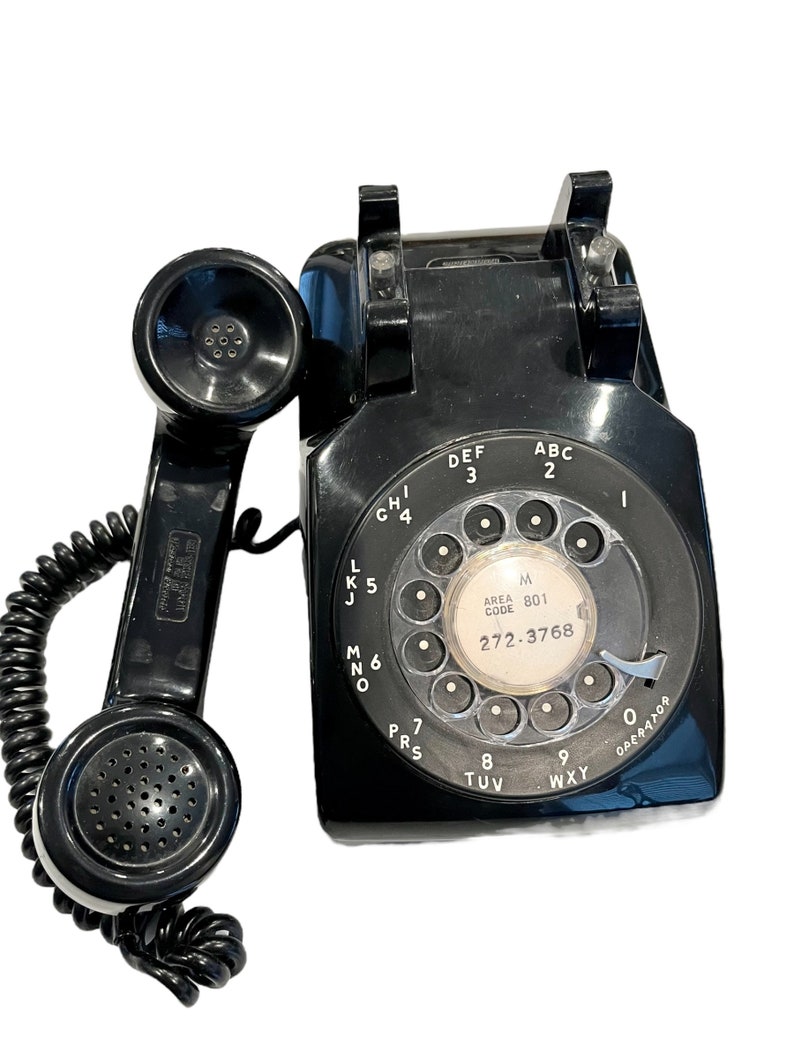 Vintage Rotary Dial Desk Telephone Bell System Western - Etsy