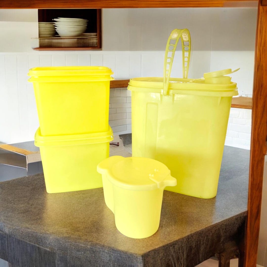 Vintage Tupperware Set - Very Cool Set of Vintage Tupperware Pitcher ...
