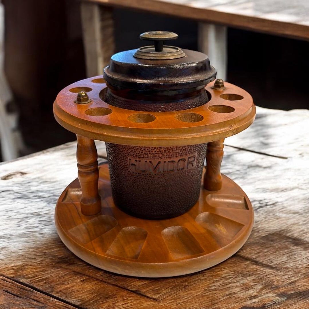 Vintage Pipe Rack Caddy - Pipe Tobacco Decanter - Pipe Rack - Etsy