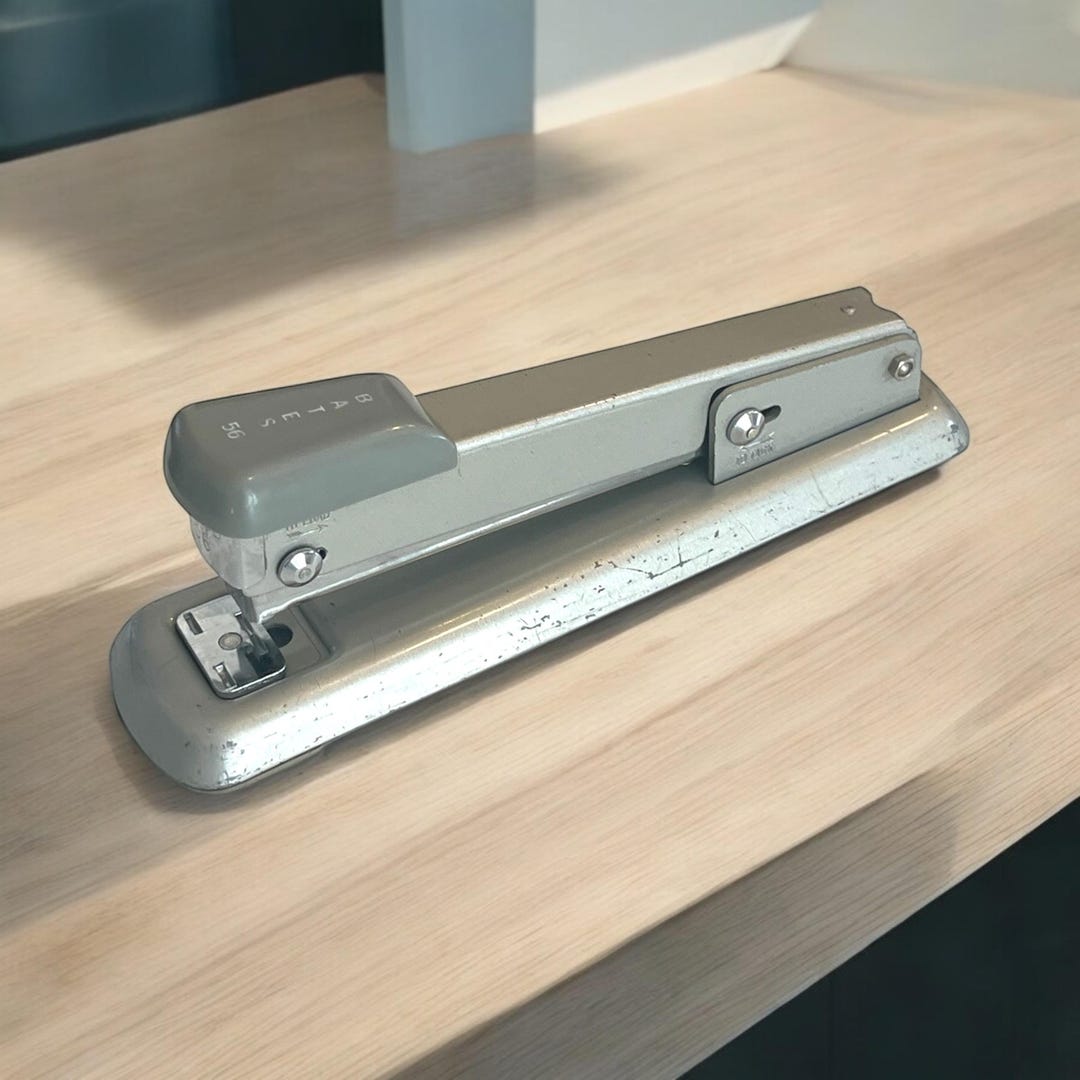 Vintage Stapler - Cool Vintage Bates Model 56 Retro Desk Stapler - Etsy