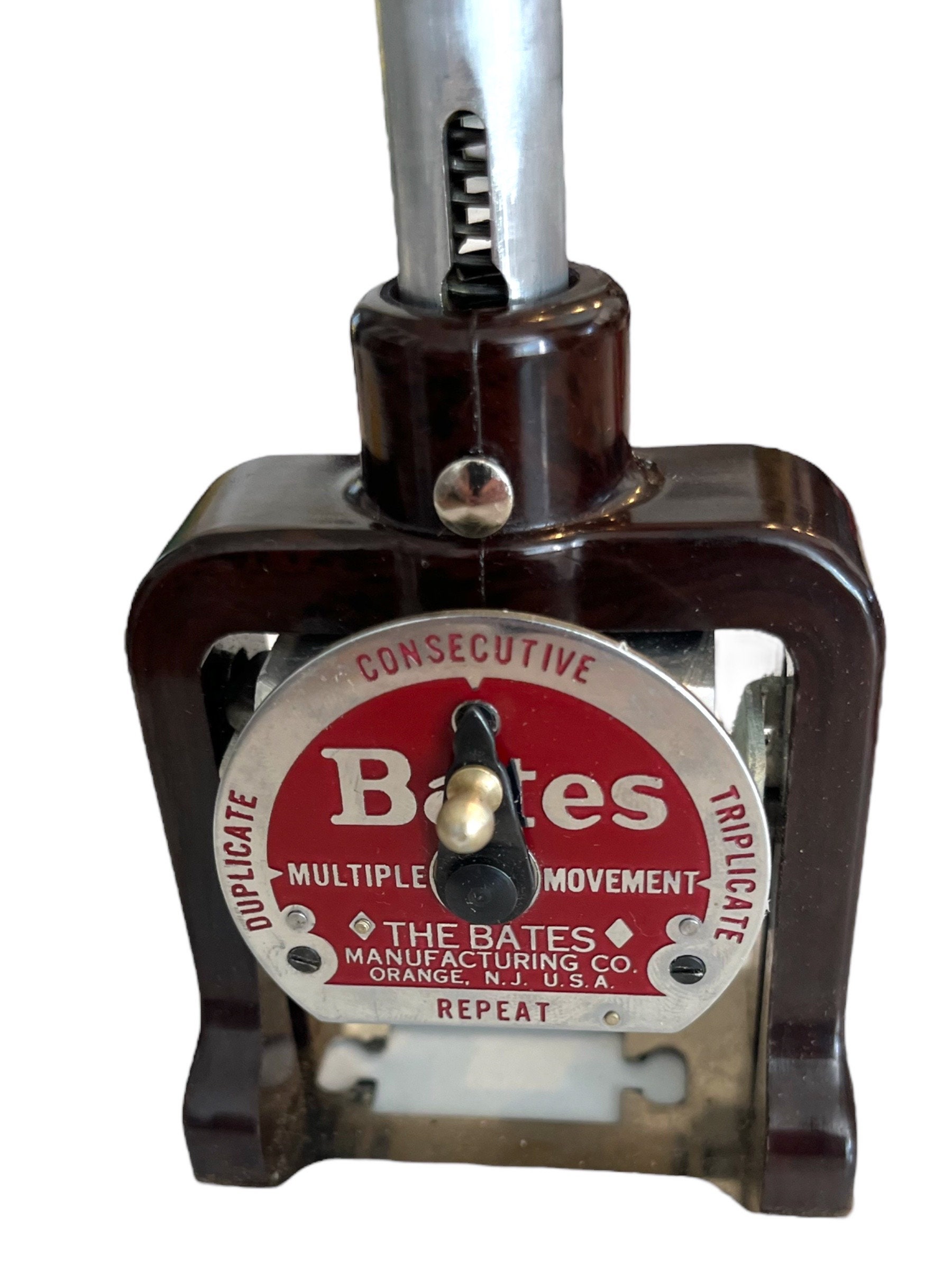 Vintage Bates Numbering Machine Lever Movement 6 Wheel Style E - Etsy