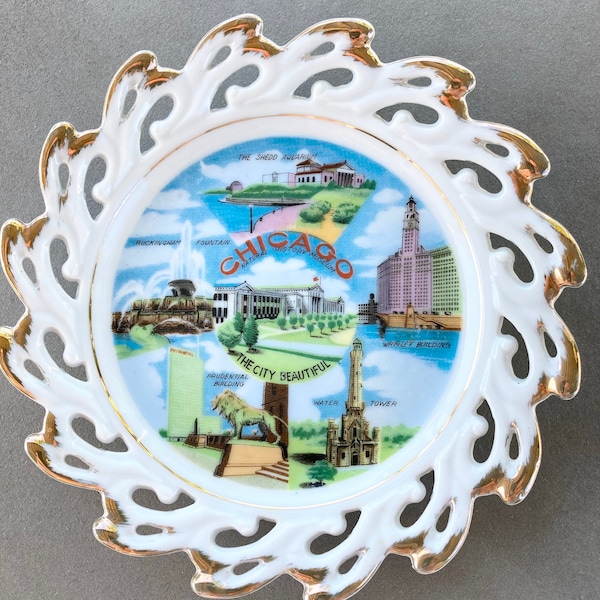 Chicago Souvenir Plates - Etsy