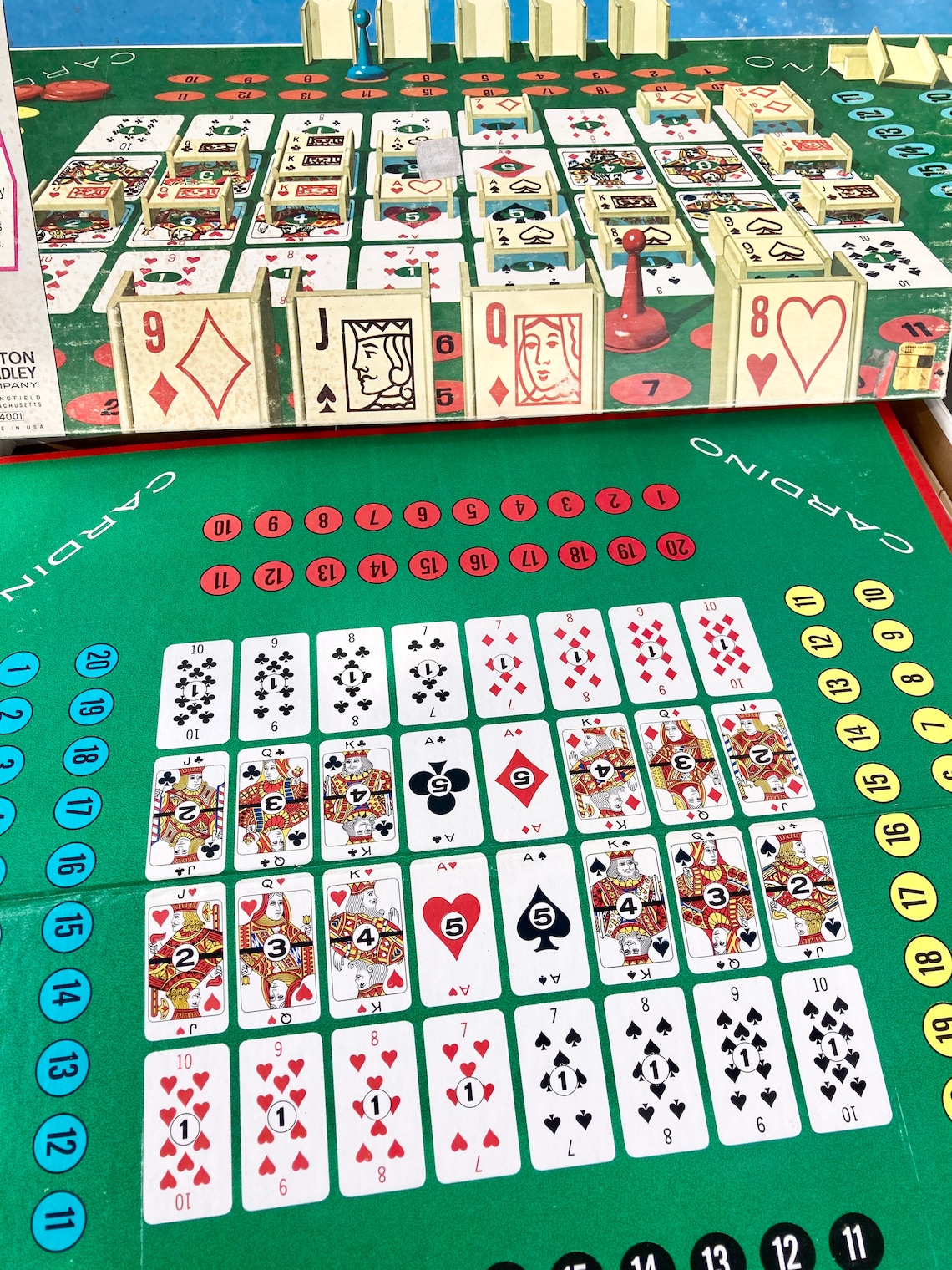 Vintage Board Game Cardino Board Game Milton Bradley 1970 - Etsy