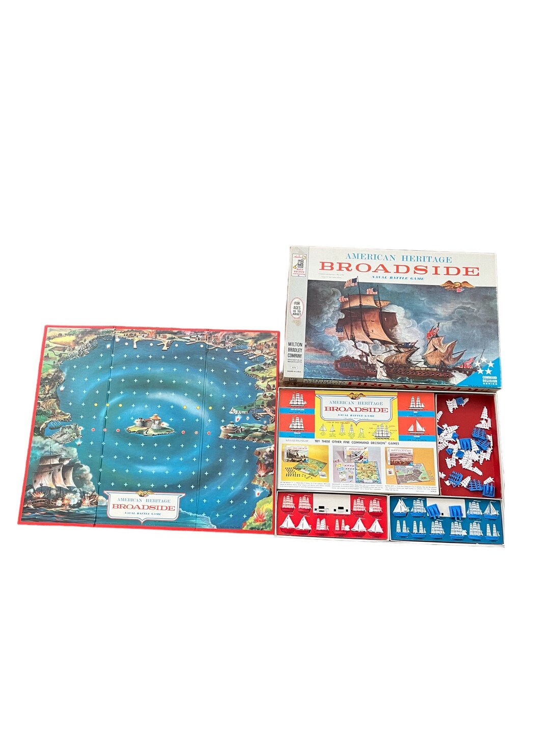 Milton Bradley - BROADSIDE Game - American Heritage Naval Battle Game ...