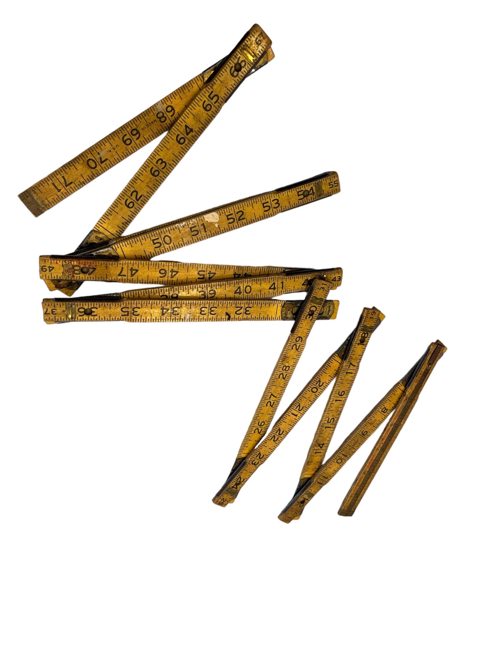 Vintage Folding Measuring Stick Wooden Measuring Stick - Etsy