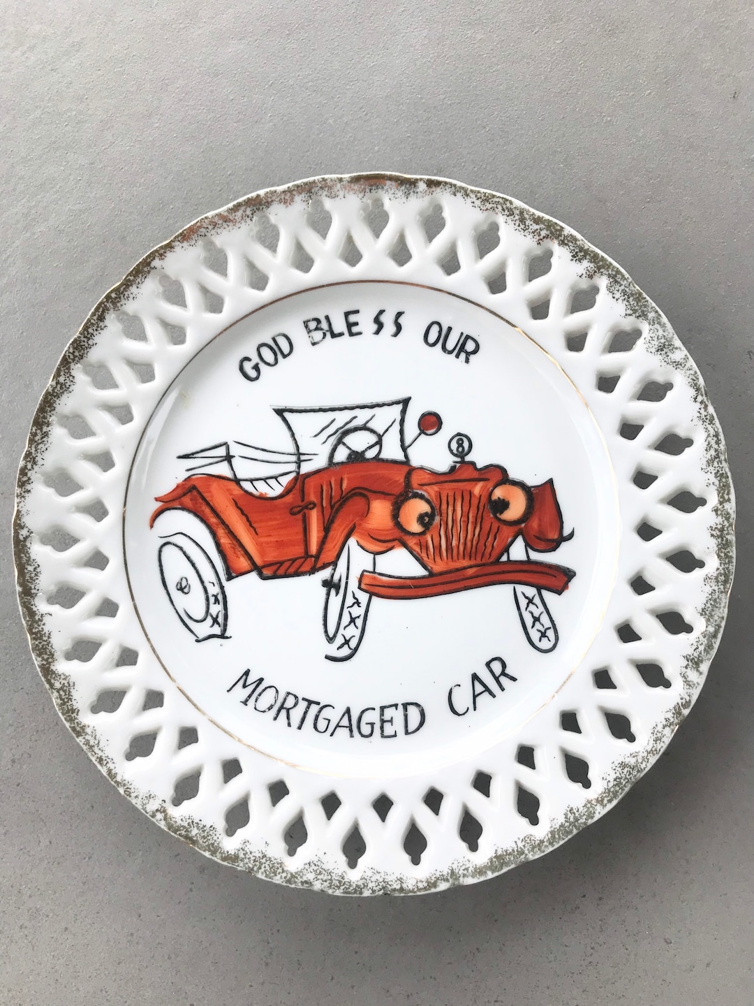 Vintage Funny Collectable Plate - Etsy