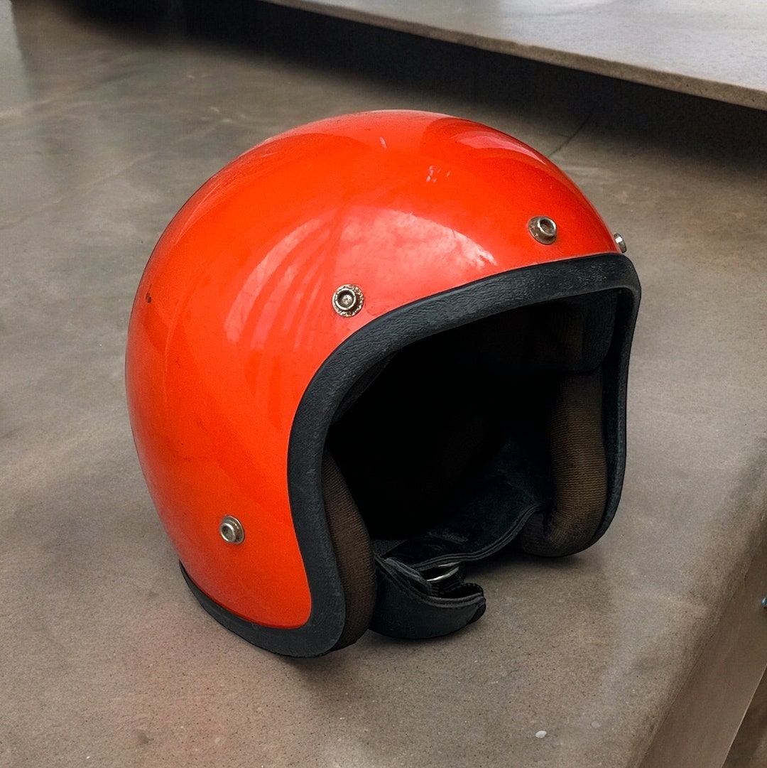 Vintage Motorcycle Helmet - Vintage Helmet - Scooter Helmet - 1970's ...