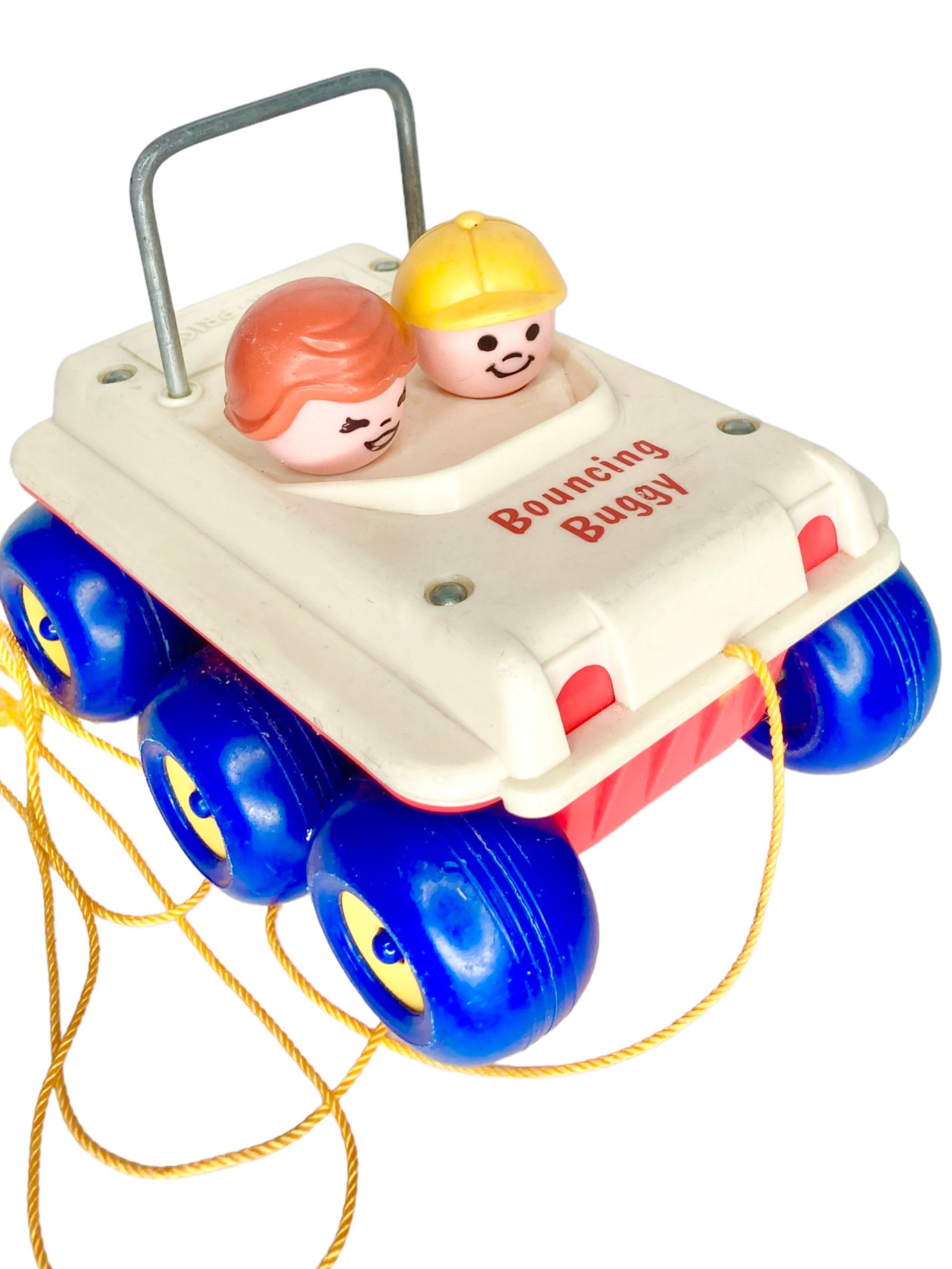 Fisher Price Vintage Bouncing Buggy Pull Toy - Etsy
