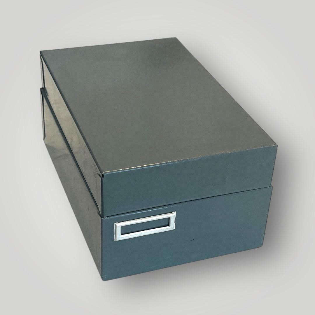 Vintage Metal File Box - Steelmaster File Box - Metal Storage Box - Etsy