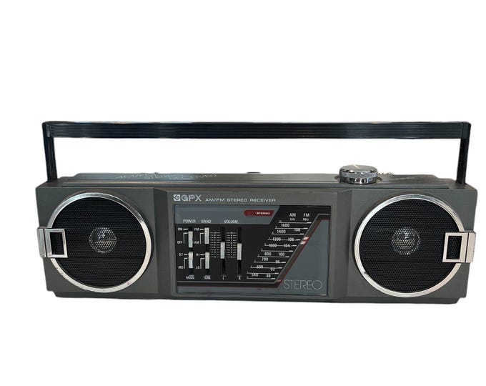 Vintage Boombox Vintage AM/FM/ Stereo - GPX Boombox Stereo - Etsy