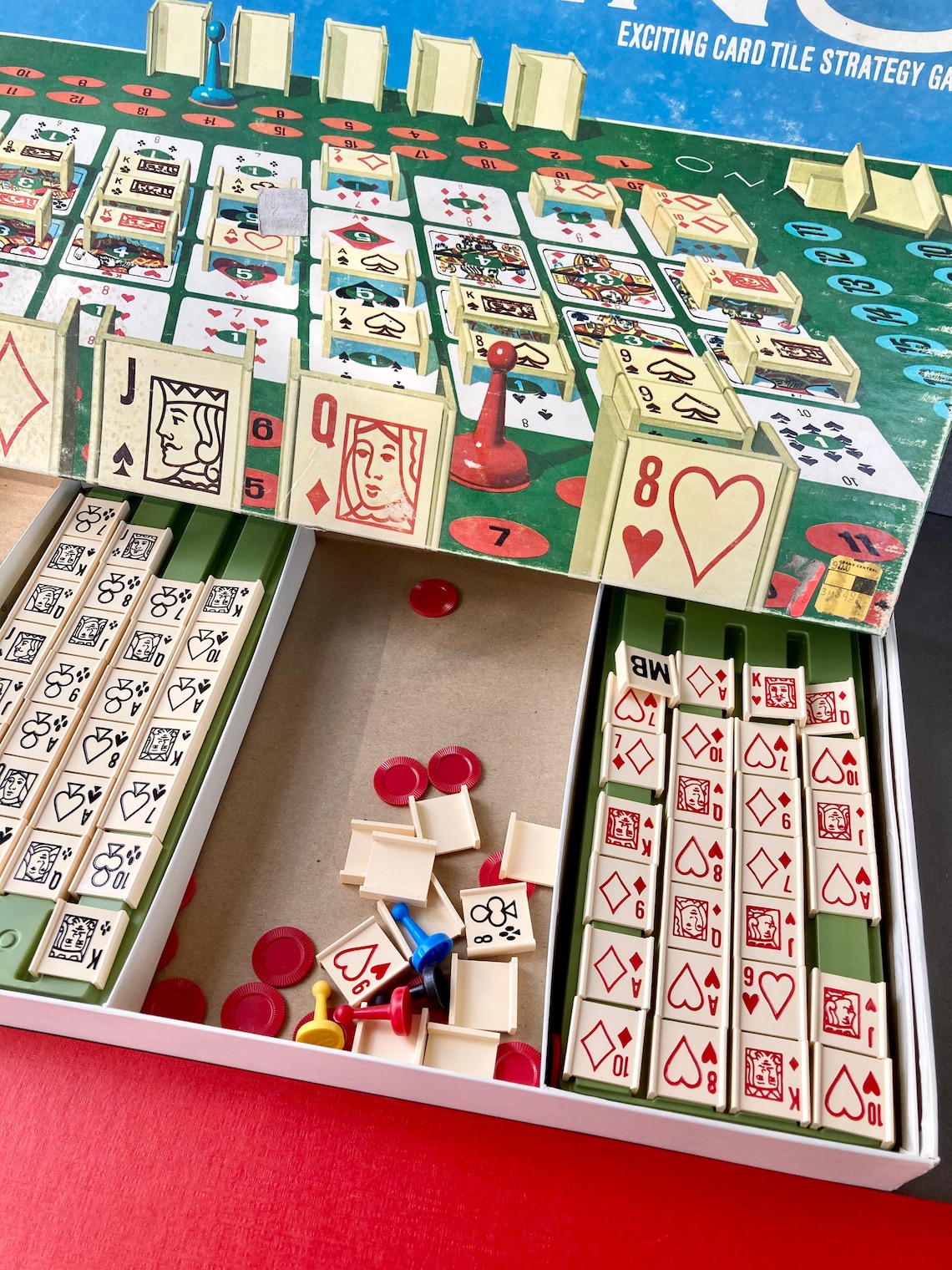 Vintage Board Game Cardino Board Game Milton Bradley 1970 - Etsy