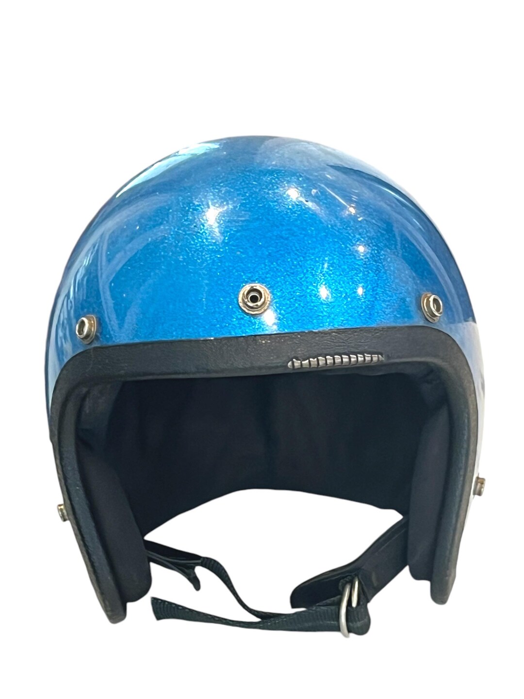 Vintage Motorcycle Helmet Metal Flake Glitter Motorcycle Helmet Glitter ...