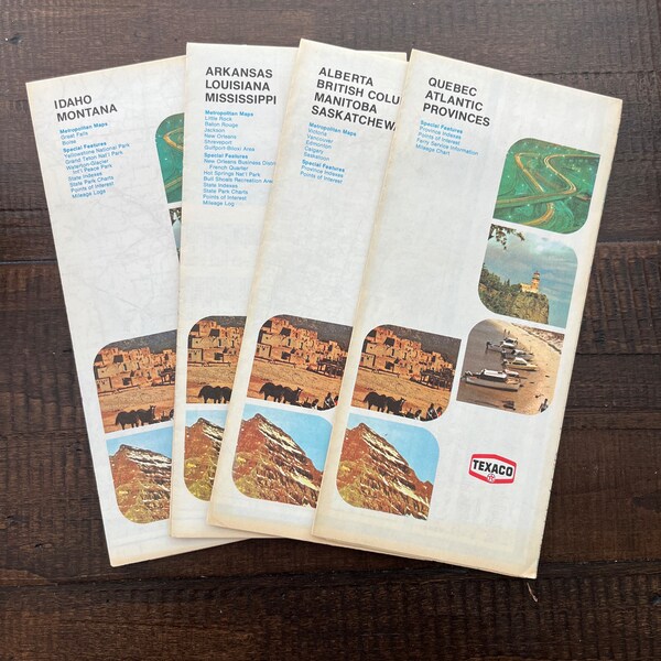 Vintage Road Maps - Etsy