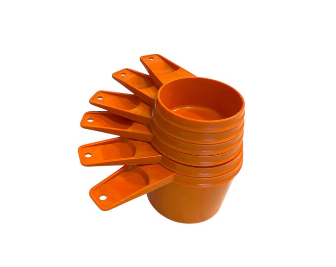 Vintage Tupperware Measuring Cups Set of 6 - Etsy