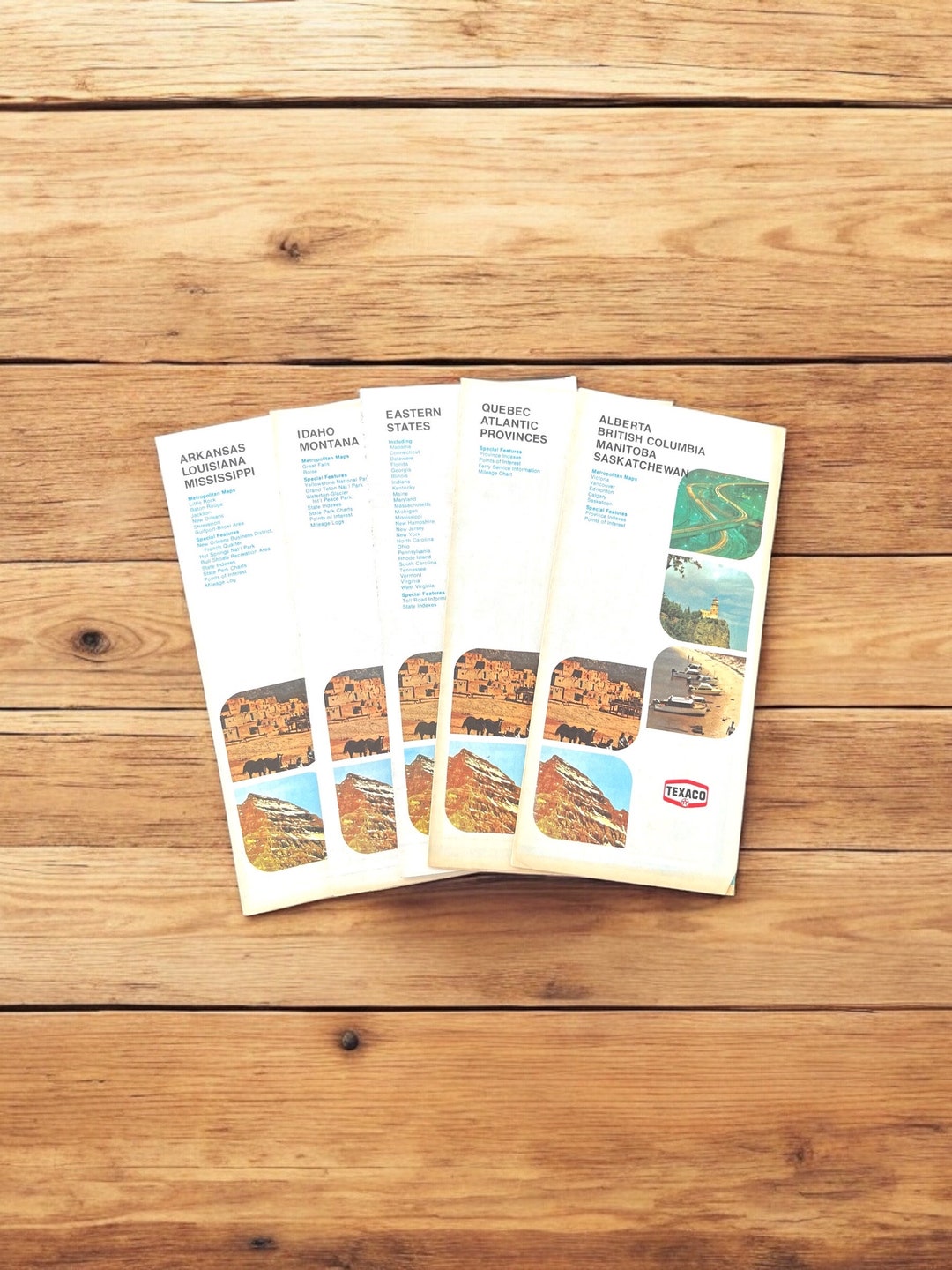 Vintage Road Map Lot - Road Maps - Texaco Road Maps - Etsy