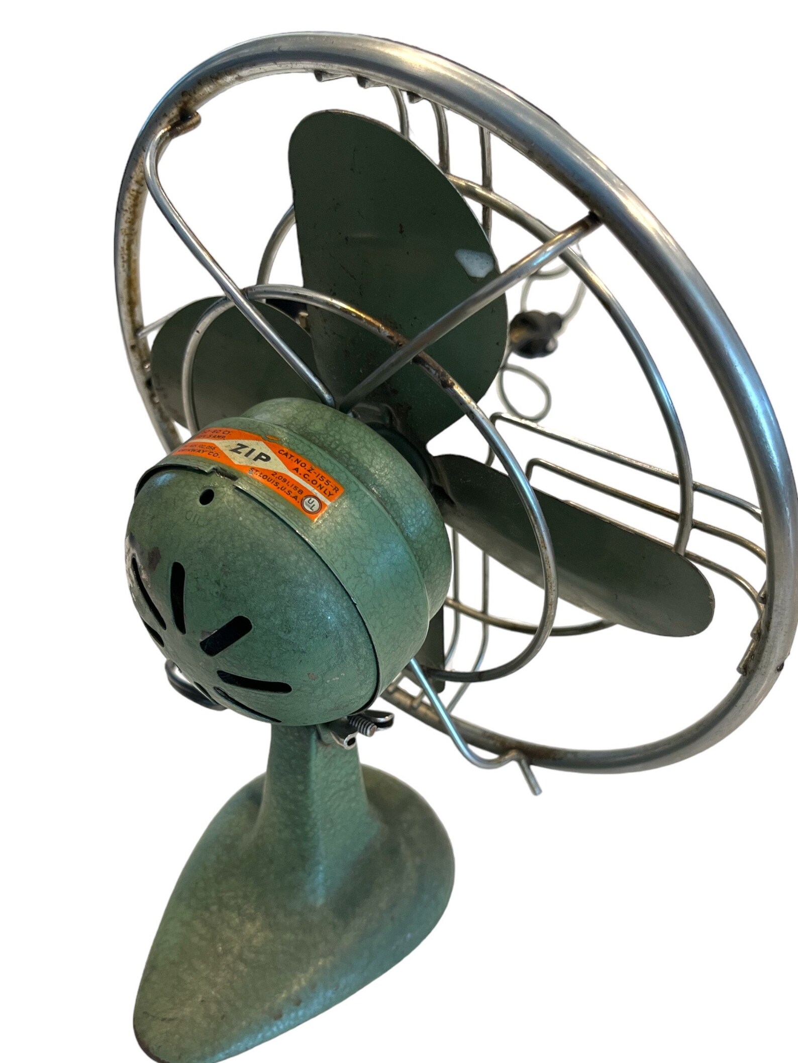 Vintage Stationary Fan Jack Frost Desk Fan by Knapp Monarch Heavy Duty ...