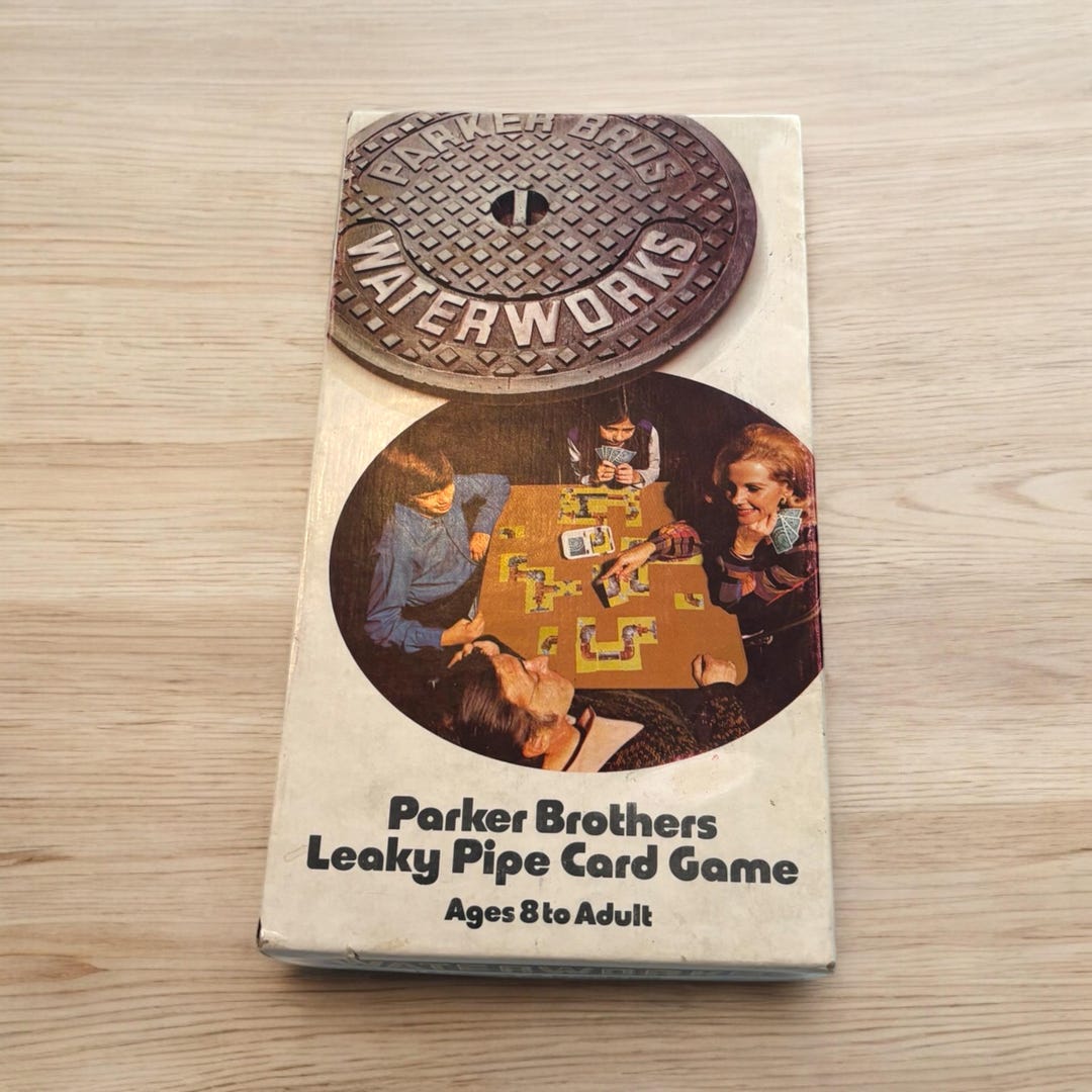Vintage 1970's Parker Water Works Card Game - Fun Family Game - Parker ...
