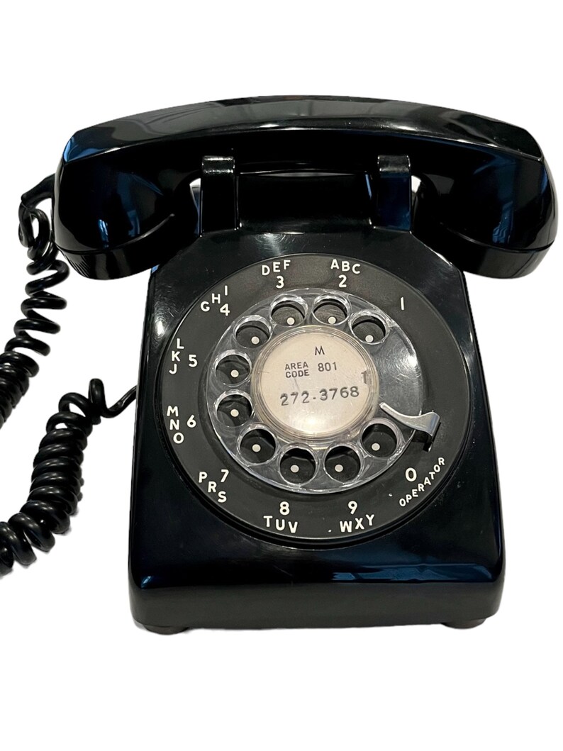 Vintage Rotary Dial Desk Telephone Bell System Western - Etsy