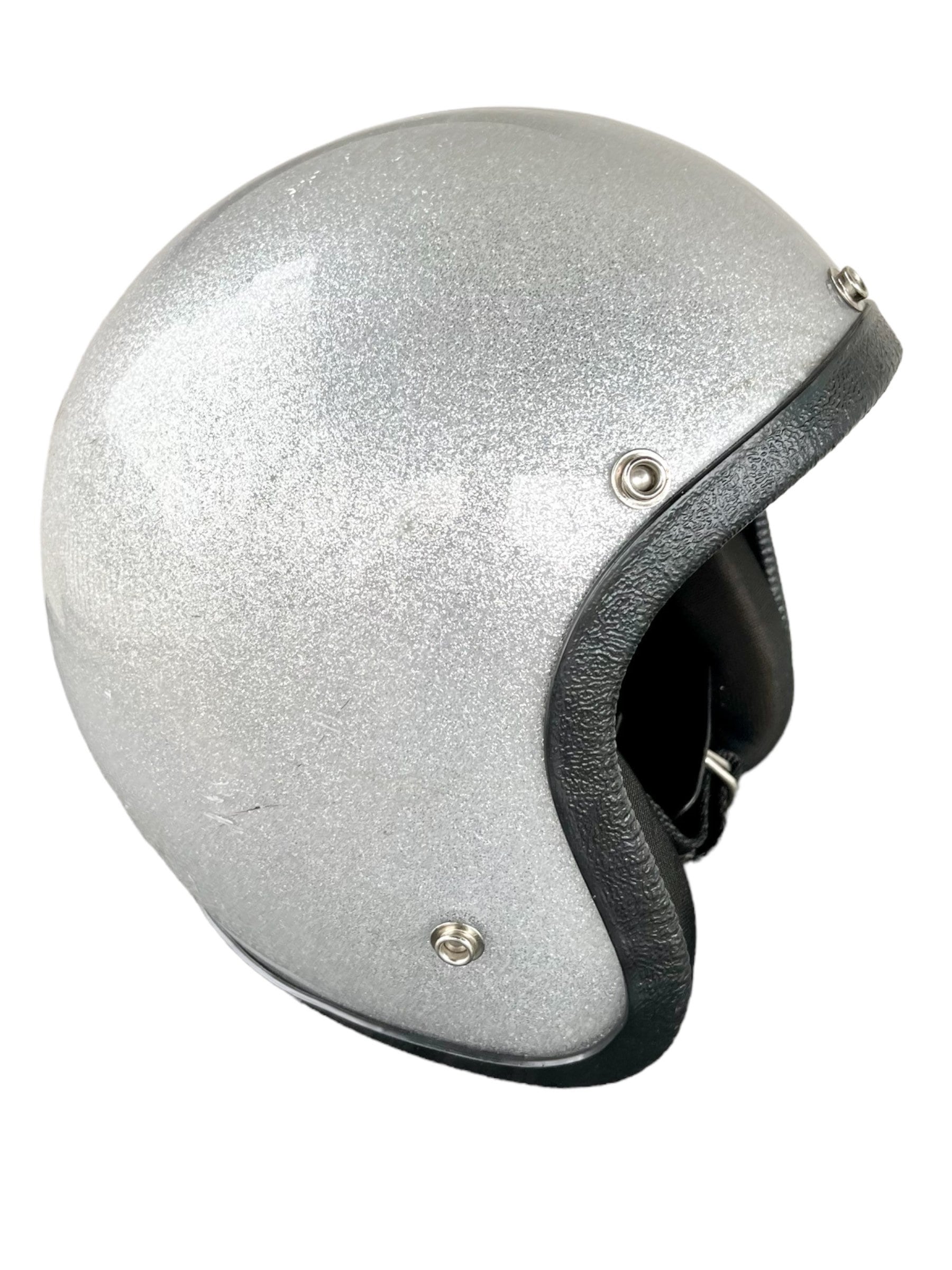 Vintage Motorcycle Helmet - Vintage Helmet - Scooter Helmet - Glitter ...