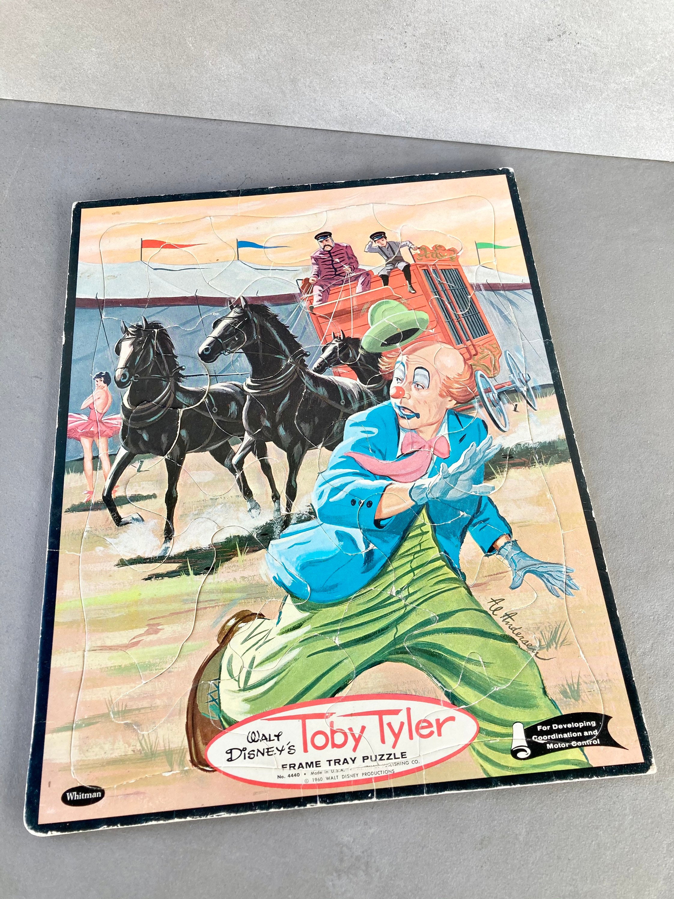 Vintage Walt Disney Puzzle Toby Tyler Puzzle Vintage Puzzle - Etsy