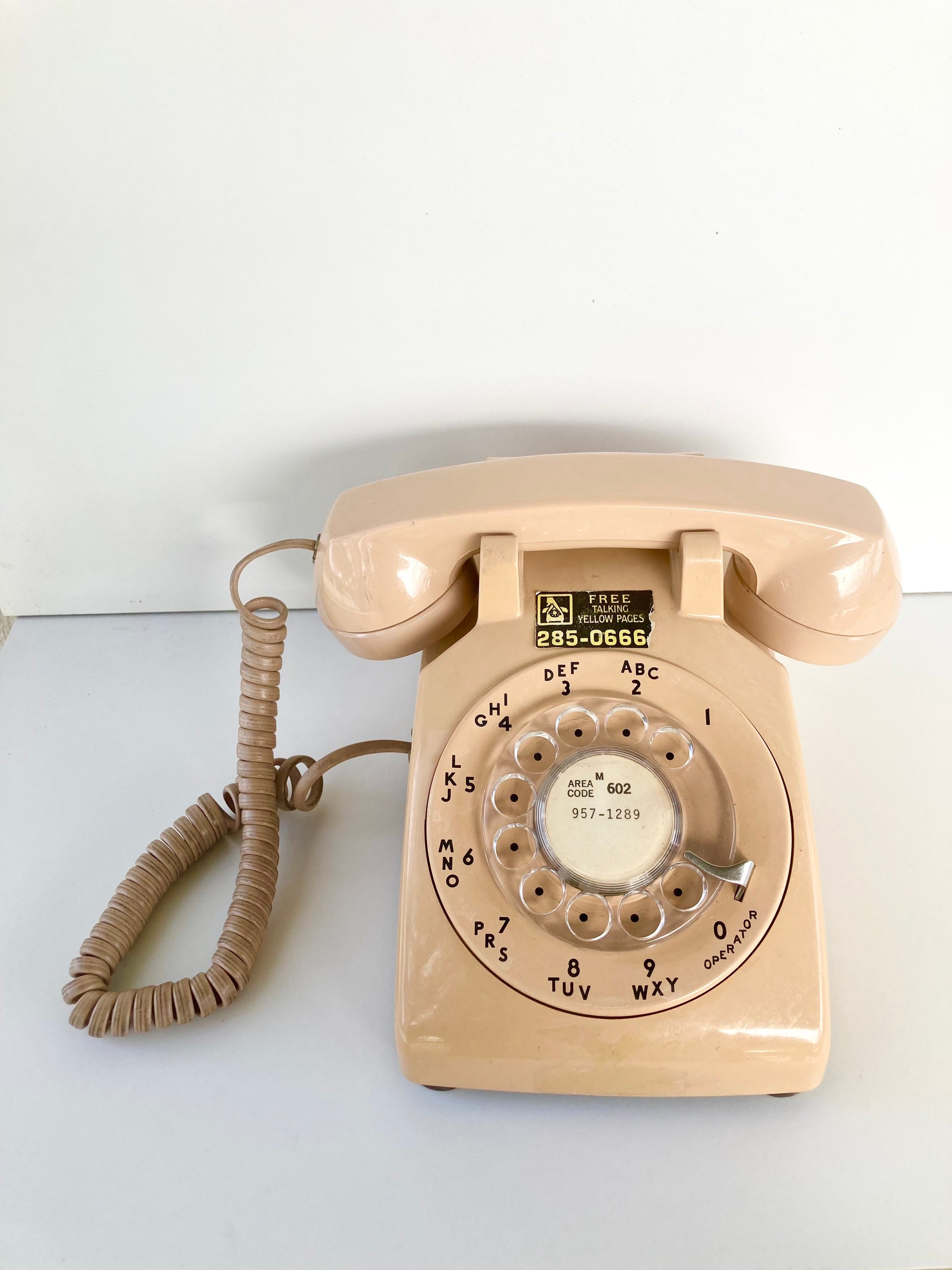 Vintage Rotary Dial Desk Telephone Bell System Western - Etsy