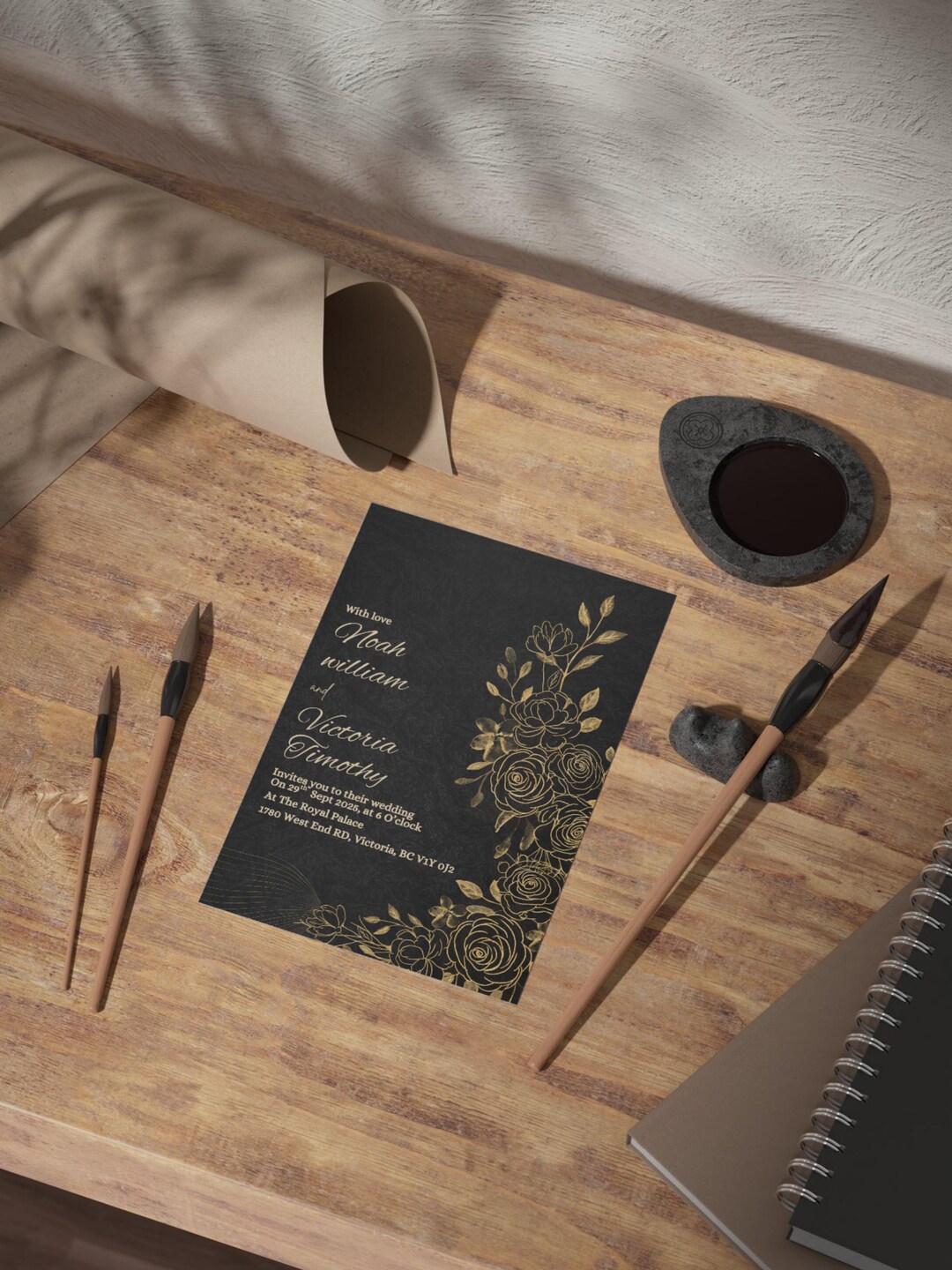Elegant Floral | One-sided Print, Greeting Cards, Stationery ...