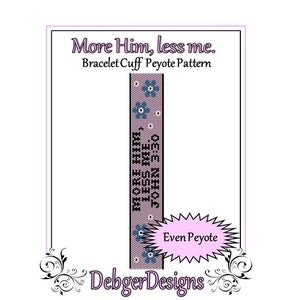 Bead Pattern Peyote(bracelet Cuff)-more Him, Less Me. - Etsy