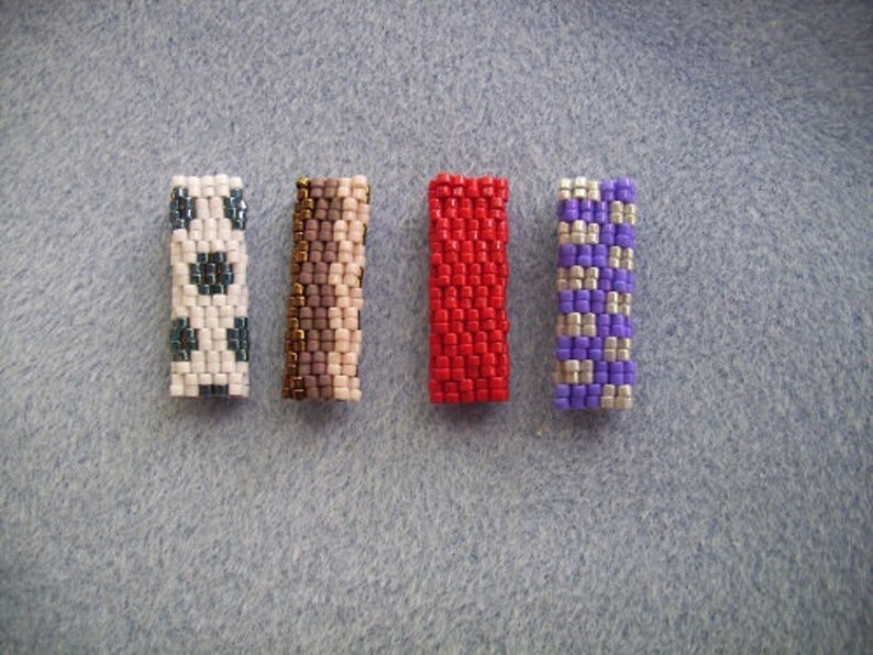 Rectangular Beaded Clasp -double Peyote Pattern - Etsy Australia
