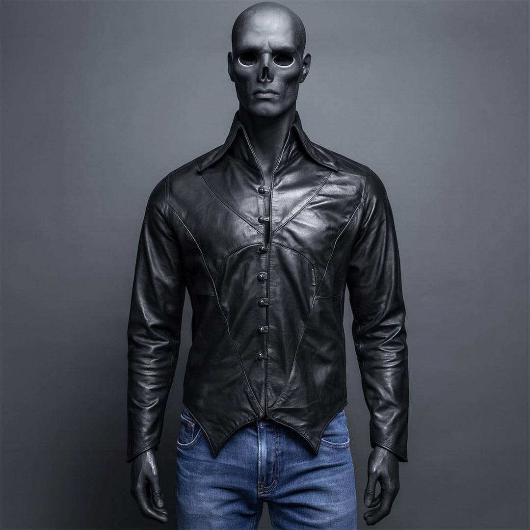 Papa V Inspired Jacket | Ghost Band Black Leather Coat | Gothic Pope ...