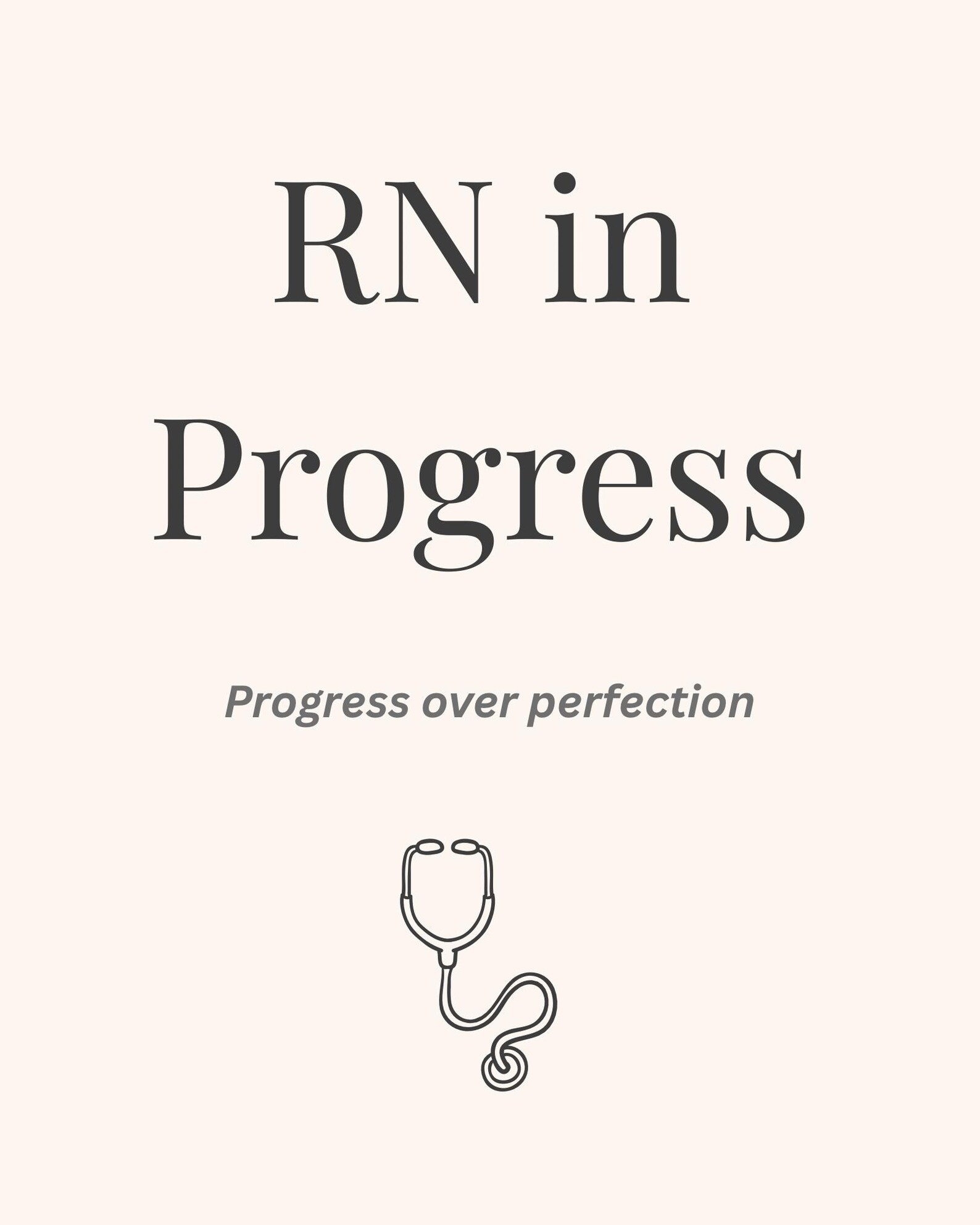 Nursing Wall Art Bundle - RN in Progress Printable - Study Motivation ...