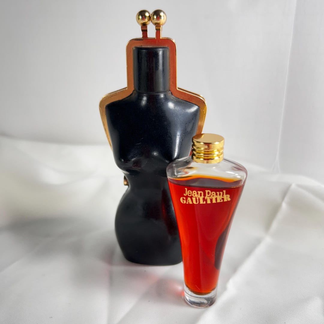 Vintage Boudoir Jean Paul Gaultier Glass Mini Parfum Bottle Toilette ...