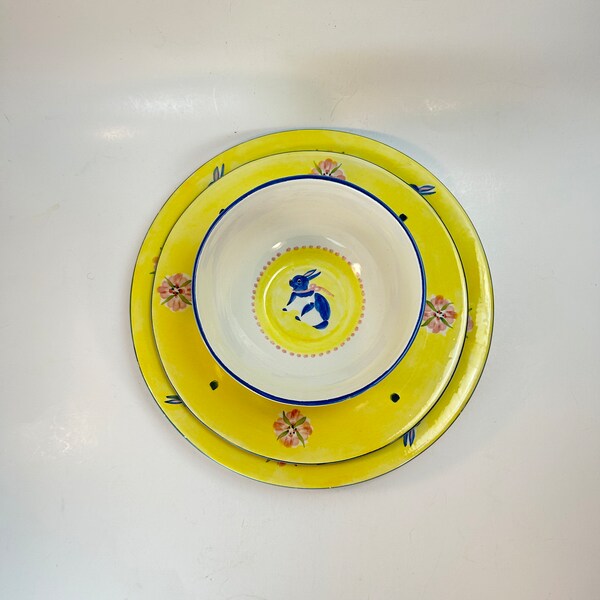 Rabbit Ceramic Plates - Etsy