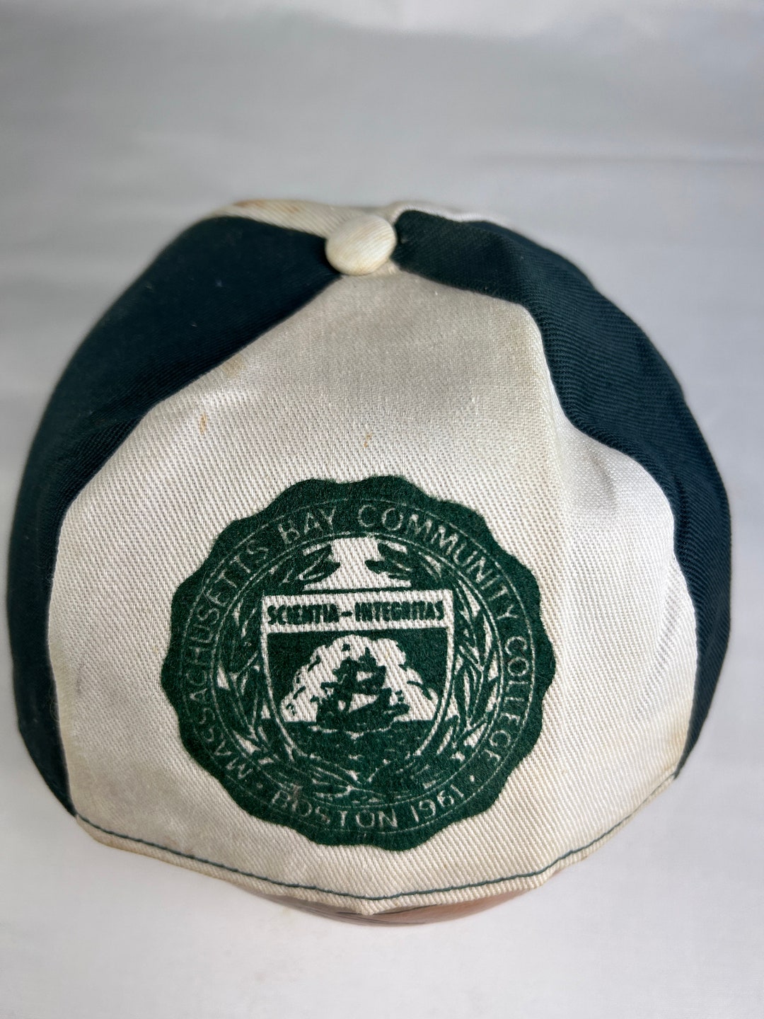 Vintage Massbay Community College Beanie, Skull Cap, Yarmulka Boston ...