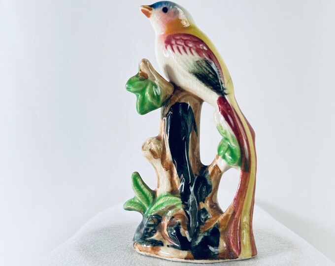 1940s Hand Painted Porcelain Bird Original PICO Japan Label Colorful ...
