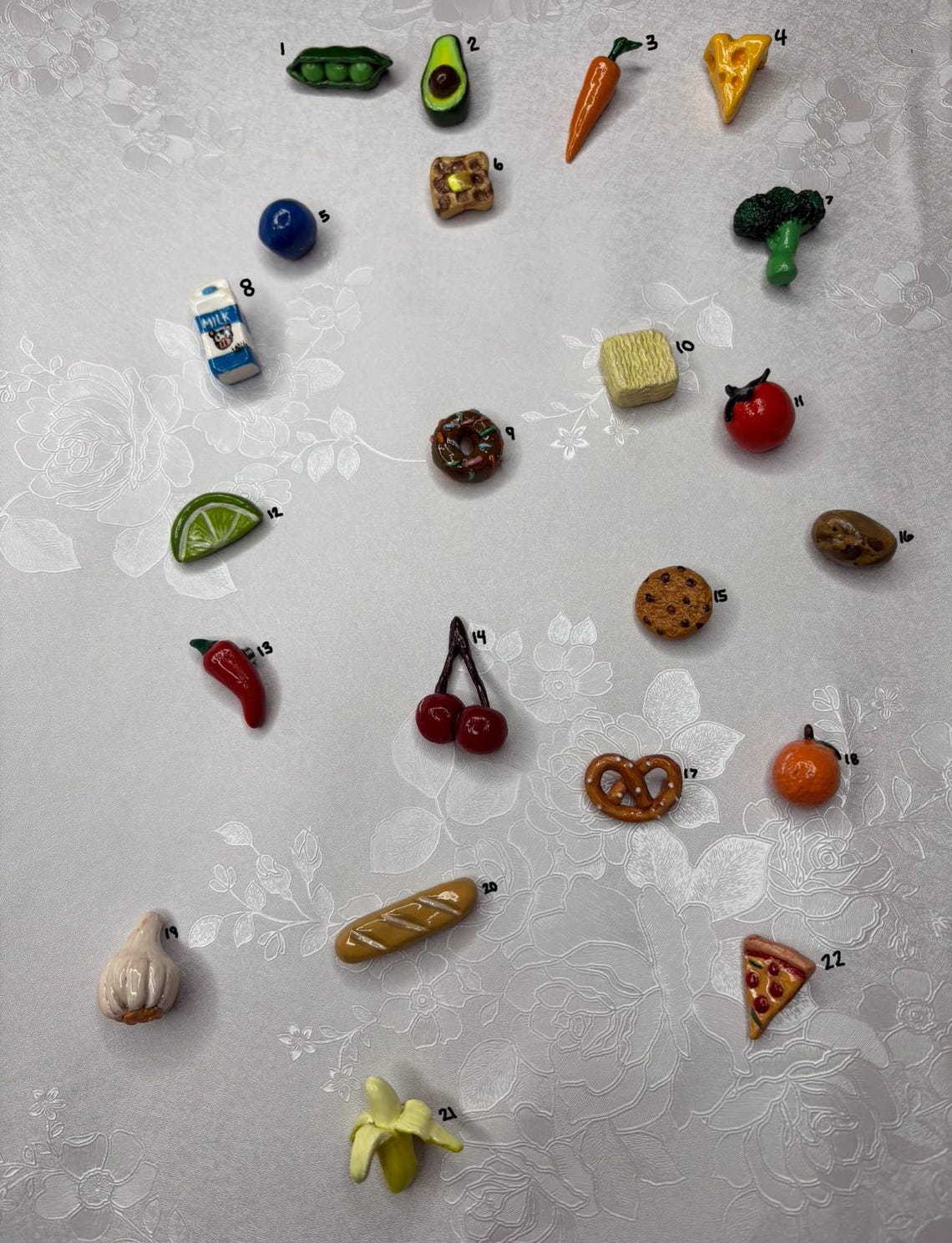 Handmade Clay Food Magnets – Cute Kitchen Fridge Decor – Custom Mini ...