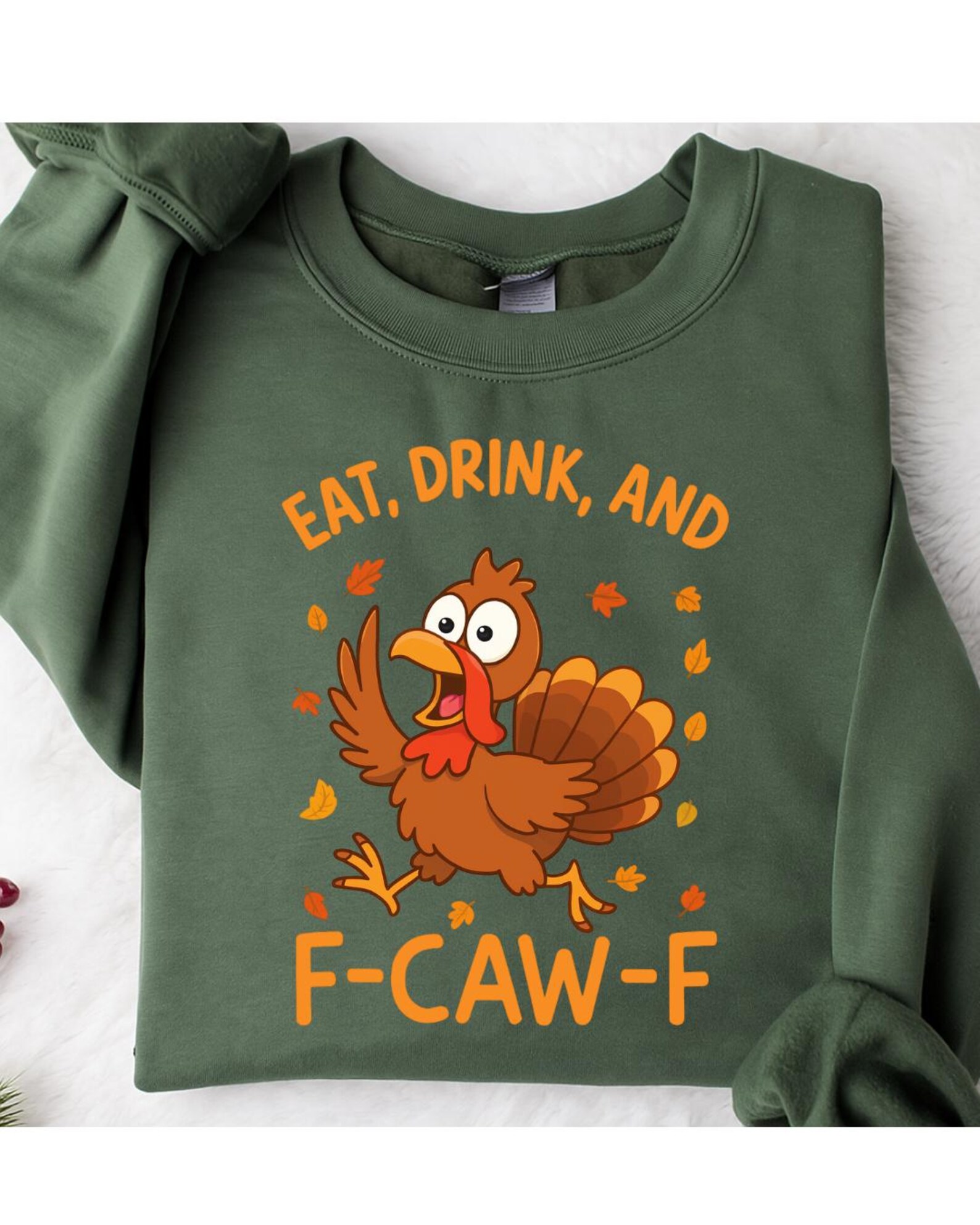 Eat Drink and F-caw-f Turkey PNG | Funny Thanksgiving Sublimation ...