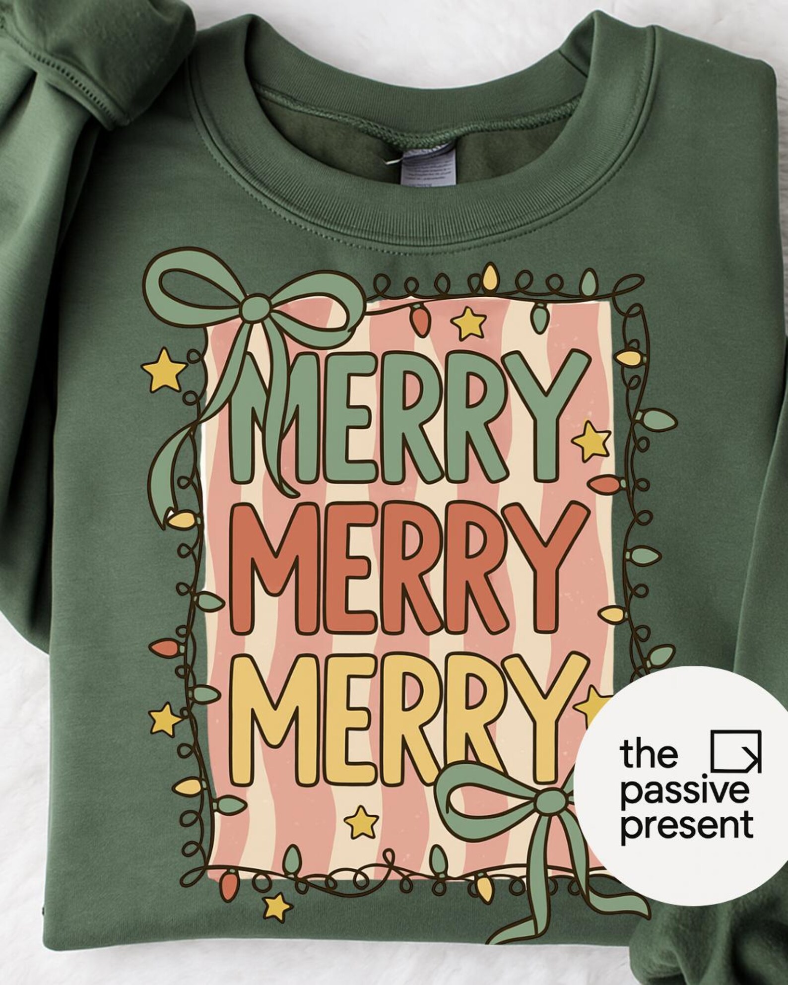 Merry Merry Merry SVG | Cute Christmas PNG | Retro Holiday Shirt Design ...