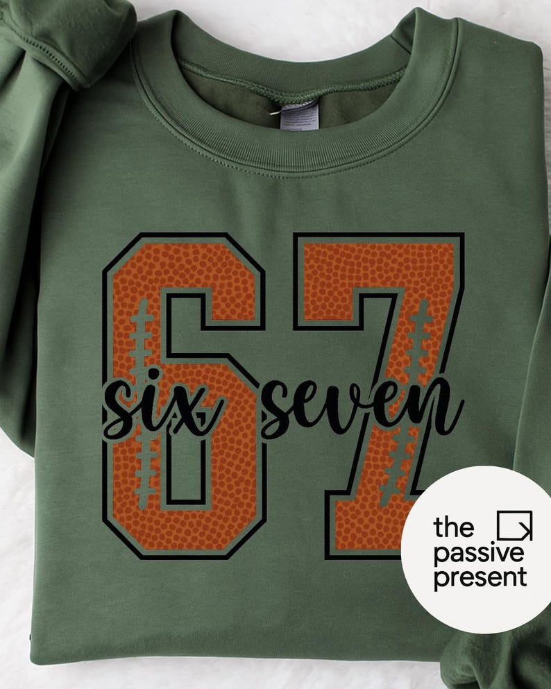67 Football SVG | Six Seven PNG | Game Day Varsity Numbers | Sports ...