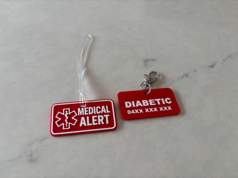 Custom Medical Alert Tags (pack of Three Tags) – 3D Printed Emergency ...