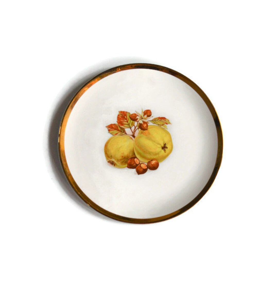 Royal Winton Plate With Nuts and Yellow Apples Beautiful Vintage ...