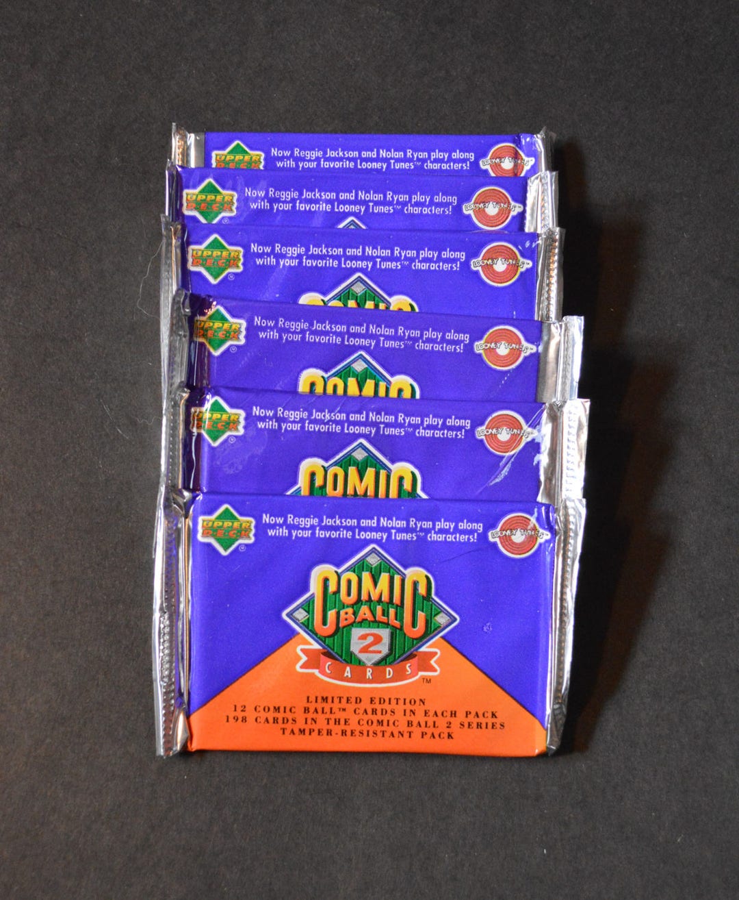 6 Unopened Sets Comic Ball 2 Cards Limited Edition 1991 Upper Deck Neat ...