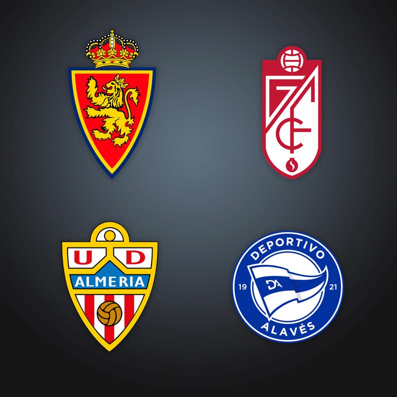 50+ La Liga Club Logo SVG Bundle, Digital Download of Soccer Crests, La ...