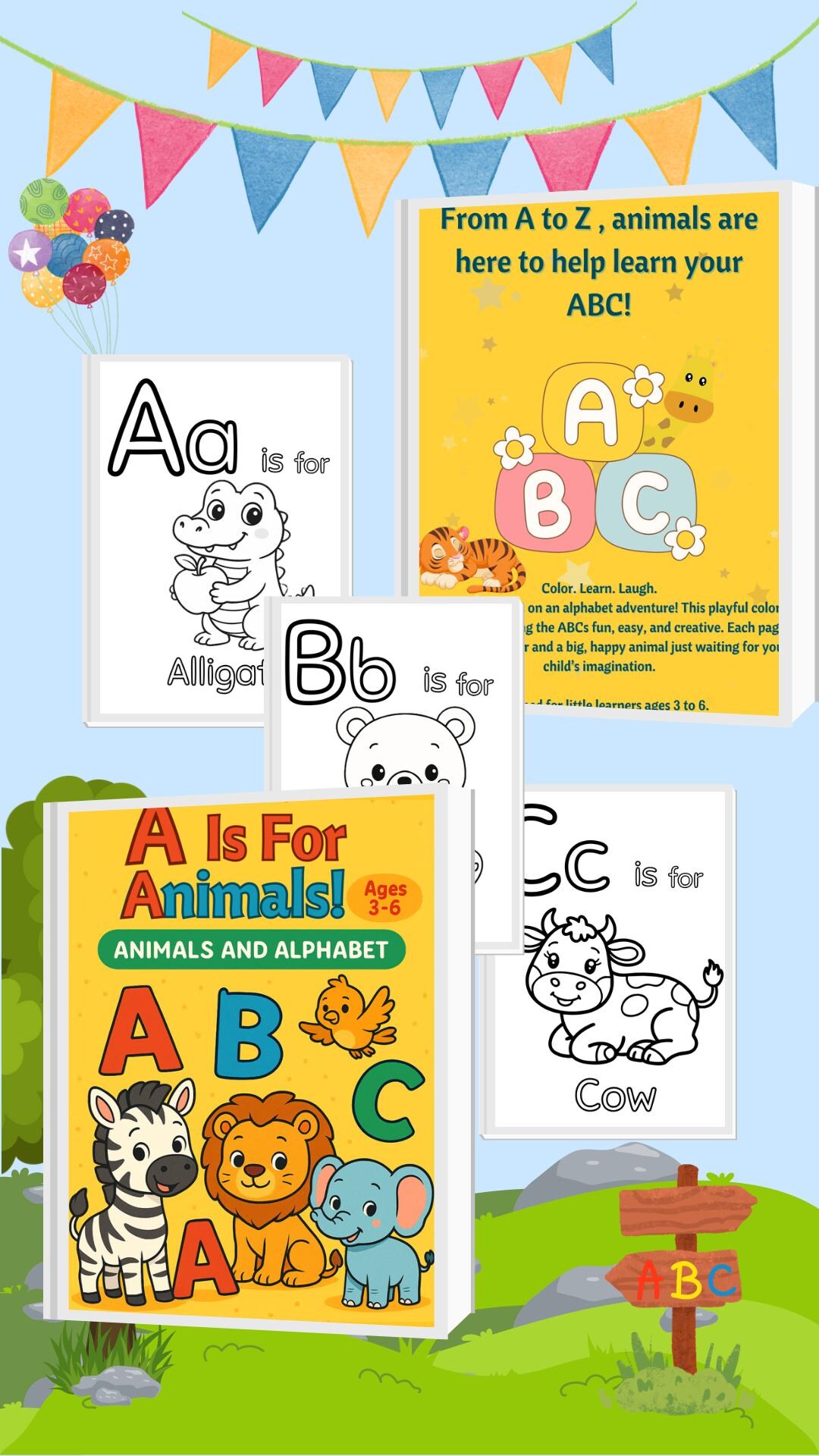A is for Animals! Learn Your Abcs With 26 Fun Animal Friends , a ...