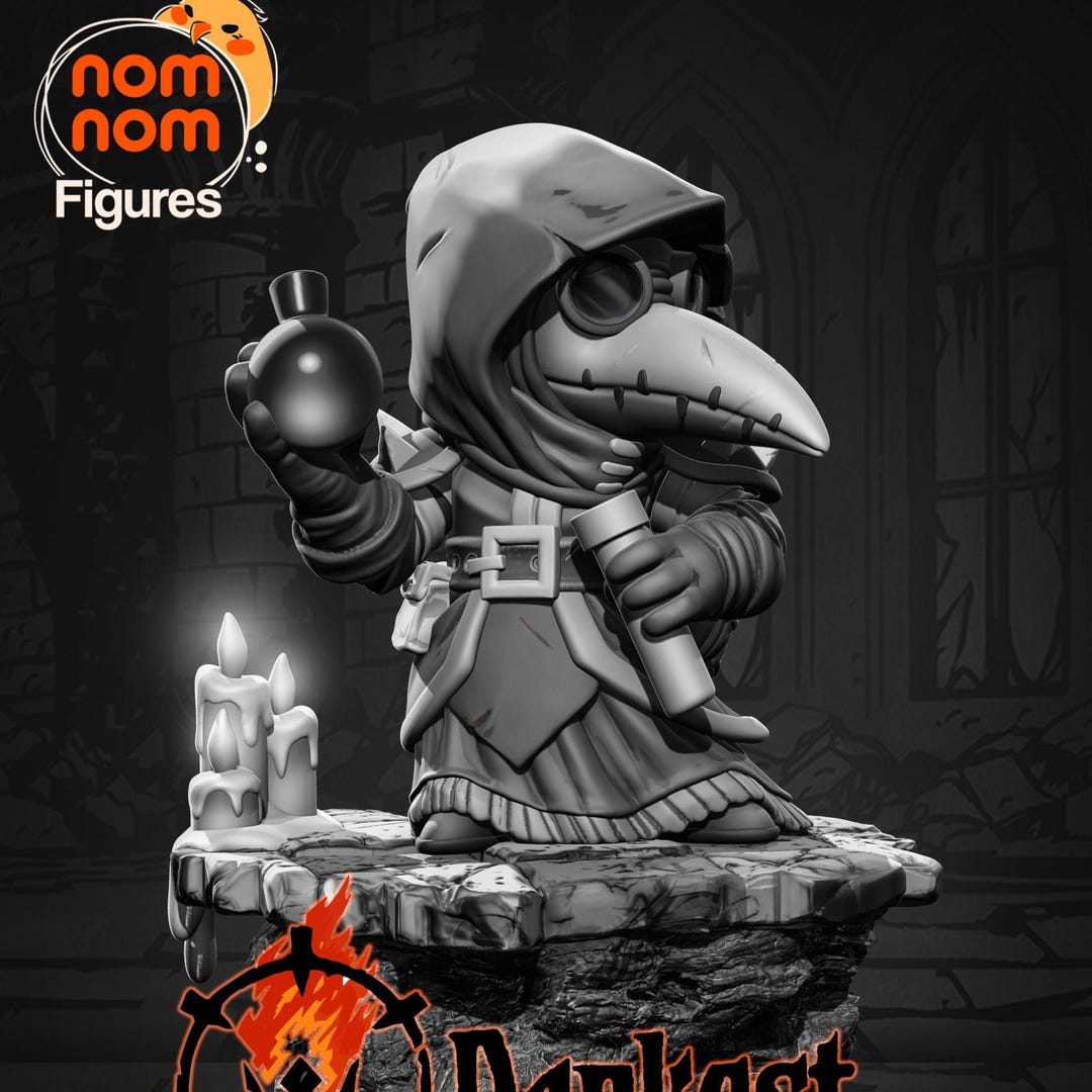 Alchemist Healer With Gas Mask (chibi Version) - High-quality Resin ...