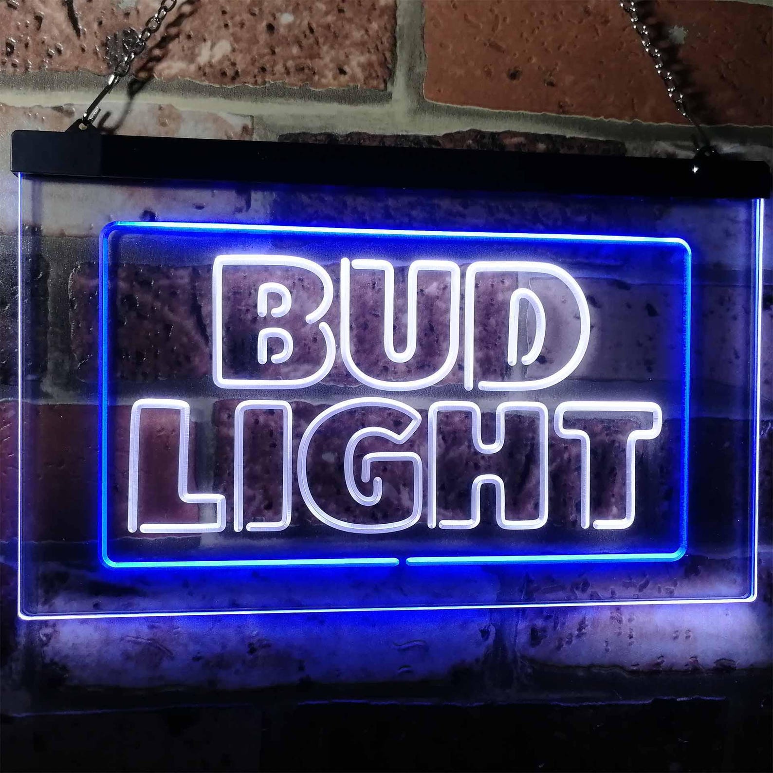 Bud Light Home Bar LED Sign , LED Man Cave Pub Bar Decor, Beer LED Sign ...