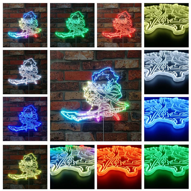 Solo Leveling Light up LED Sign , LED Game Room Decor With Multi Colors ...